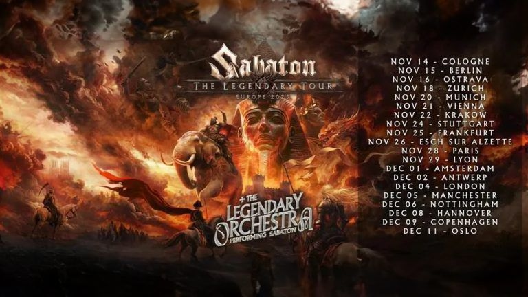 Sabaton geht 2025 auf „The Legendary Tour“ in Europa – Wave of Darkness